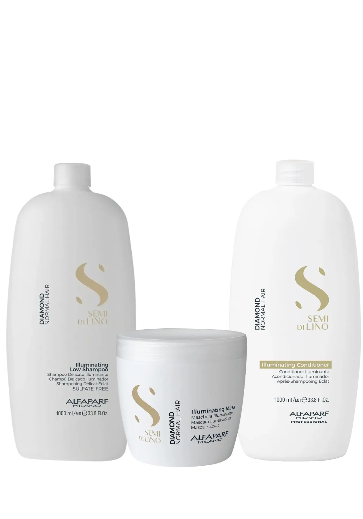 Diamond Shampoo 1000ml + Mascarilla 500ml + Acondicionador 1000ml | De ...